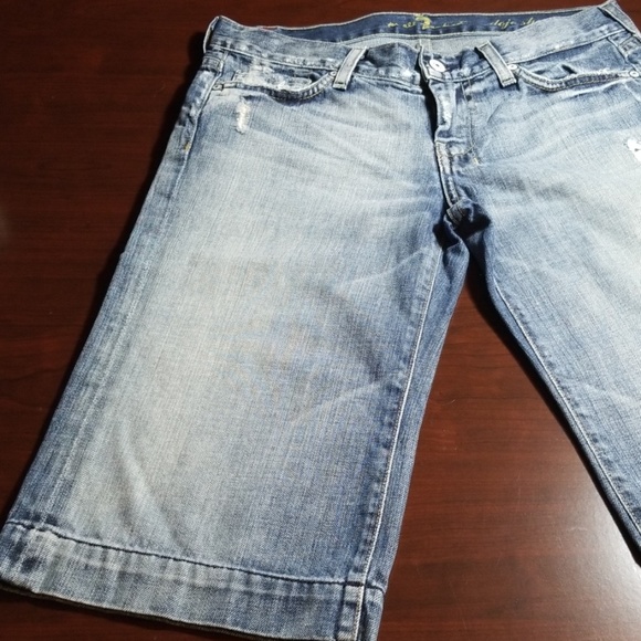 7 For All Mankind | Shorts | 7 Fam Dojo Short Bermuda Distressed | Poshmark